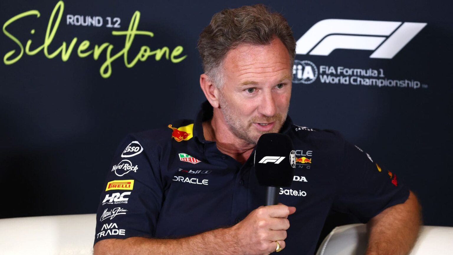 Christian Horner, visto en las oficinas de Silverstone
